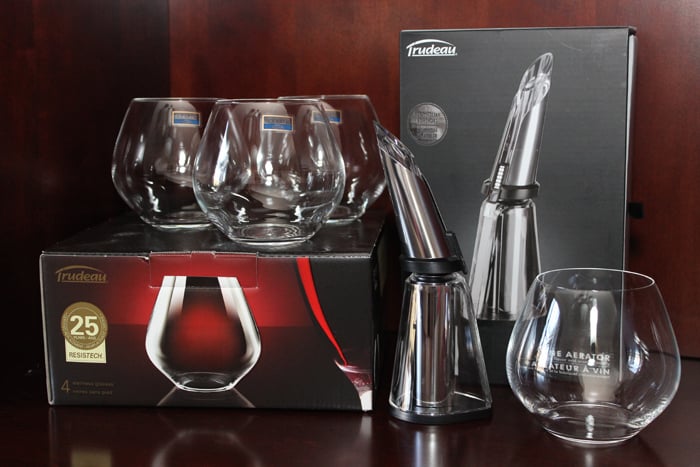 Trudeau Stemless Wine Glasses - Mom vs the Boys