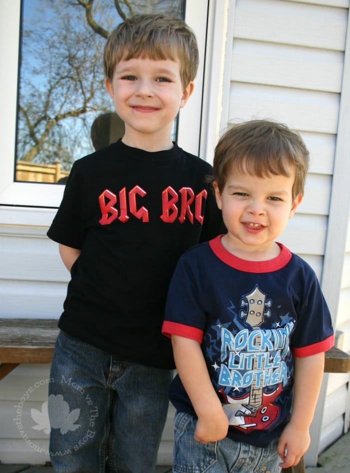 Brother Tees for Big and Little Bros – Mom vs the Boys