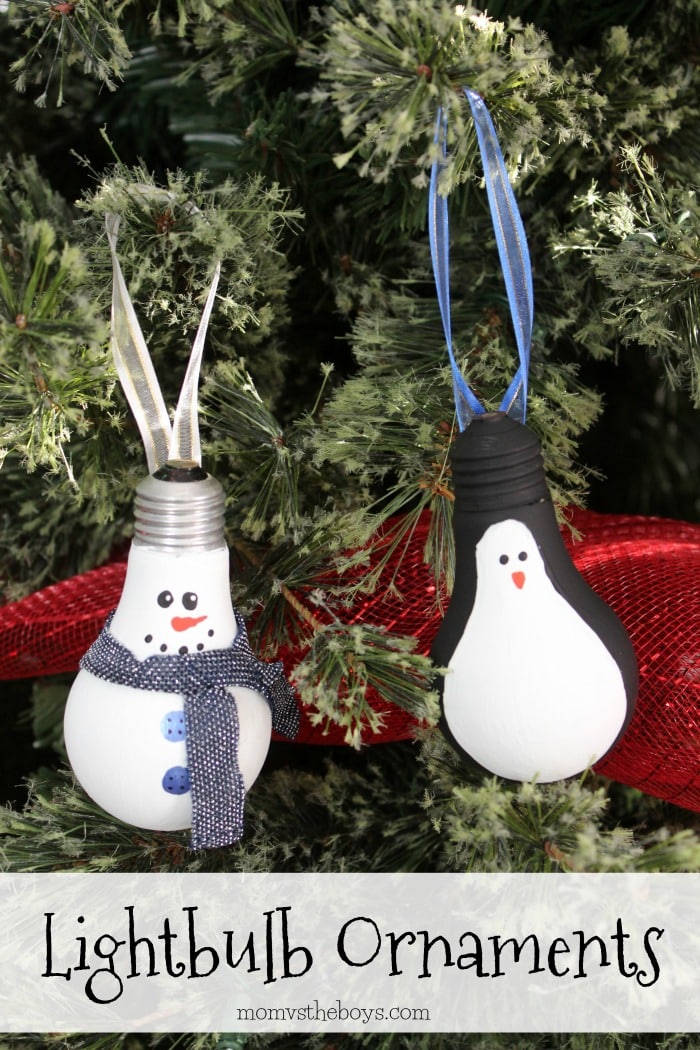 Holiday Character Light Bulb Ornaments - Mom vs the Boys