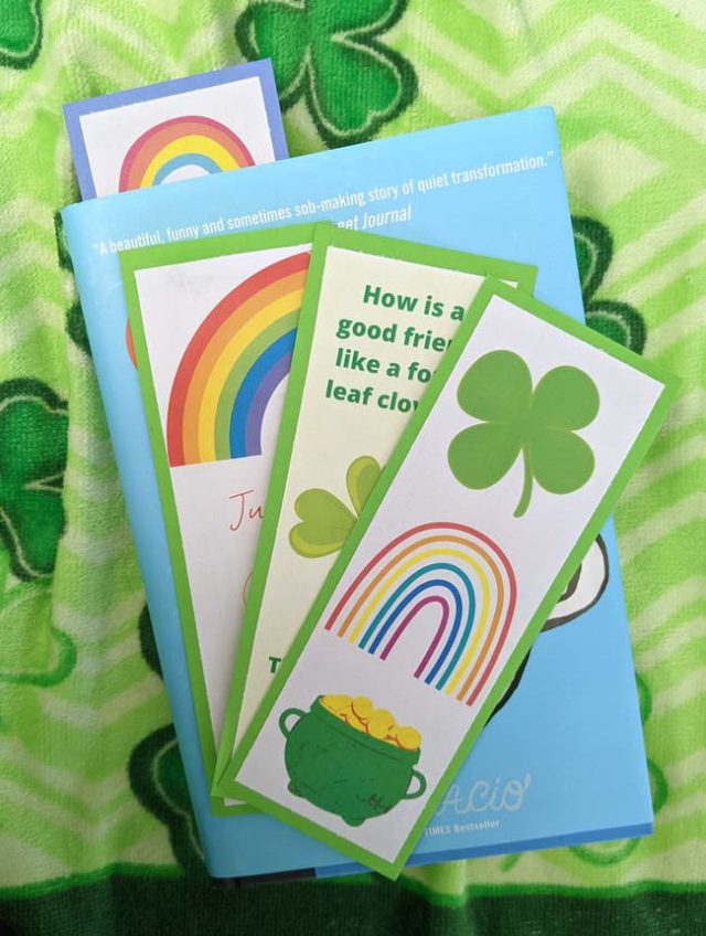 St. Patrick's Day Bookmarks for Kids – Mom vs the Boys