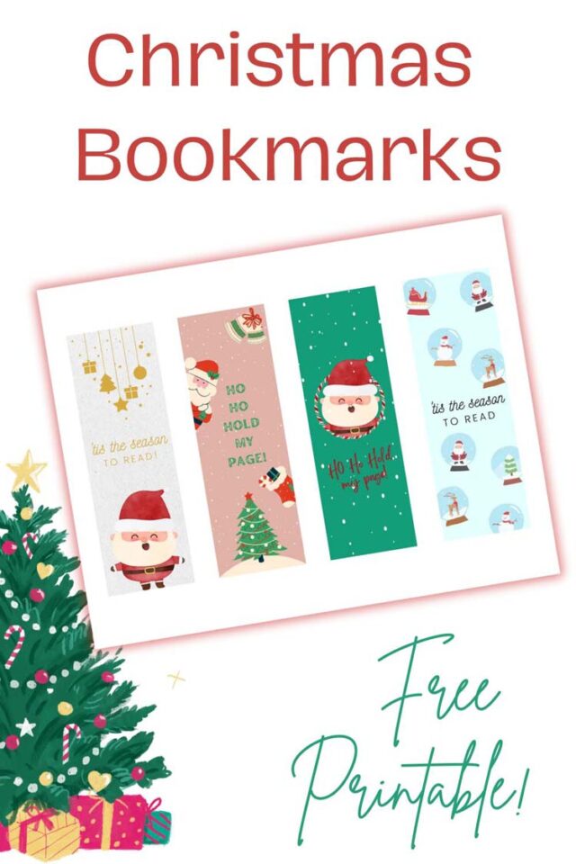 Printable Christmas Bookmarks – Mom vs the Boys