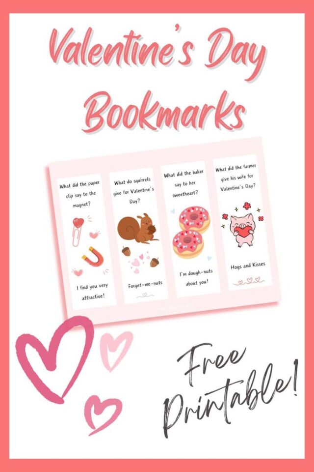 Valentine Bookmarks - Free Printable – Mom vs the Boys